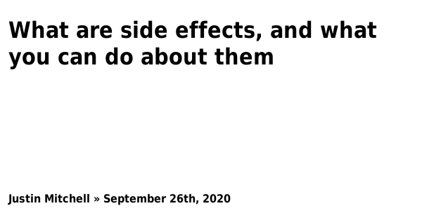 What are side effects, and what you can do about them - JS.dev ...
